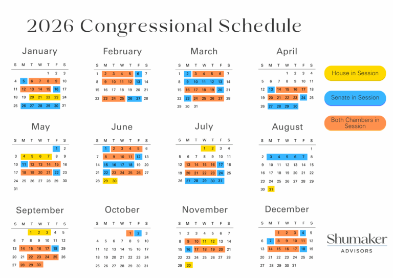 Client Resource: 2026 Combined Congressional Calendar - Shumaker, Loop ...